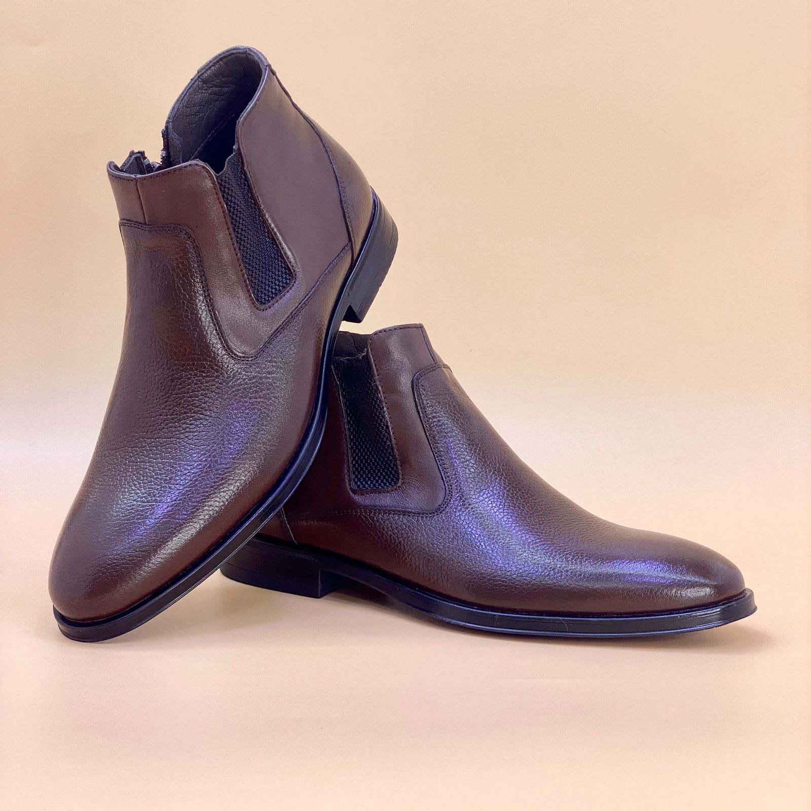 NEW , MADE IN TURKEY GENUINE LEATHER MEN BOOTS M226