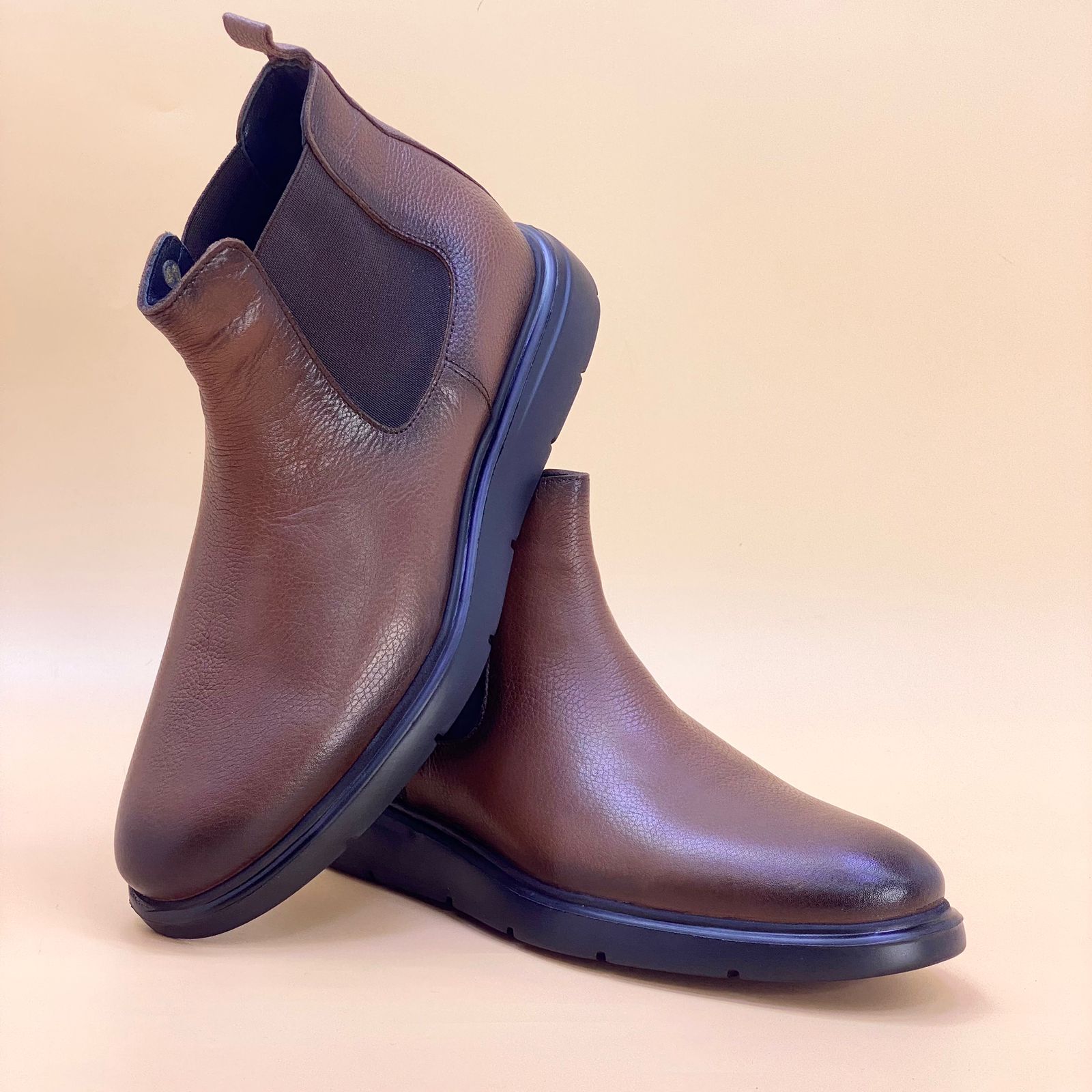 NEW , MADE IN TURKEY GENUINE LEATHER MEN BOOTS M225